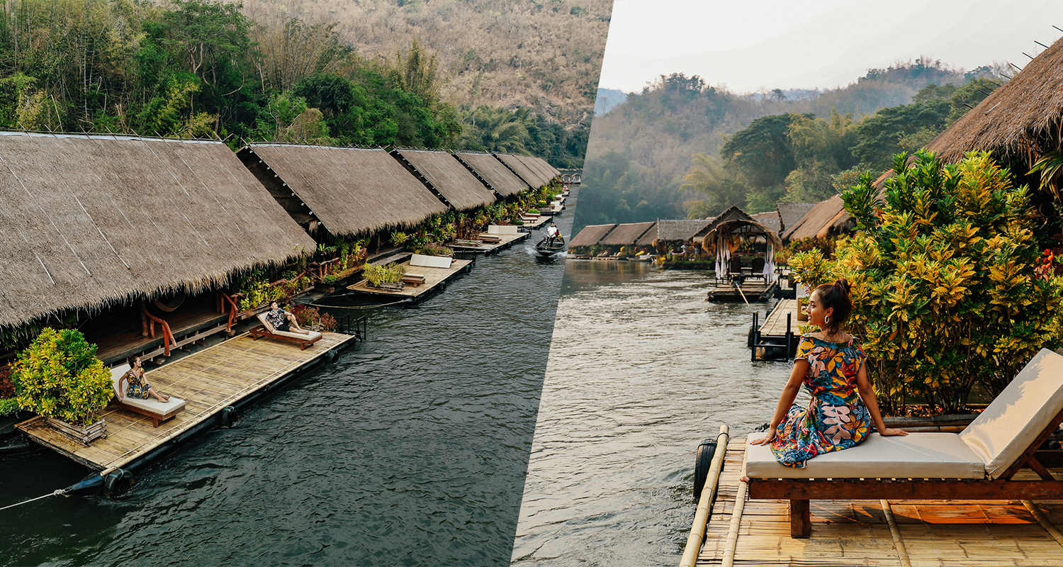 River Kwai Jungle Raft Resort ที่พักกาญจนบุรี นอนริมน้ำ สัมผัสธรรมชาติ ...