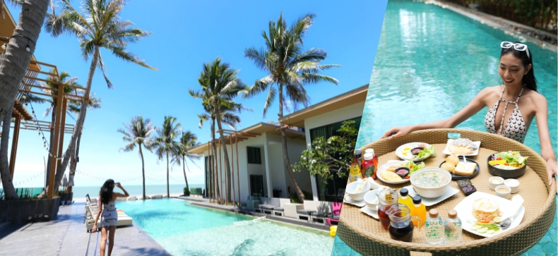 นอนติดทะเลชะอำ สระน้ำวิวทะเล สไตล์ Cozy สุดชิค ฟรี อาหารเช้า + อาหาร ...